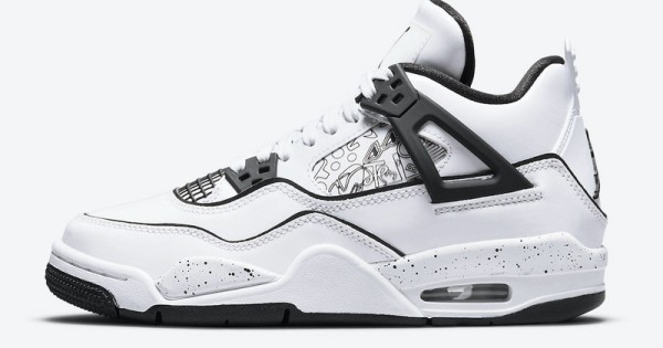 Women's Air Jordan 4 Retro 'DIY' DC4101-100 - Customizable White and ...