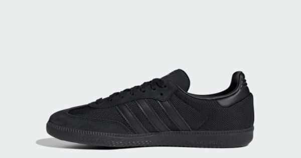 Adidas Samba OG JI4647 - Buy Elegant Black Suede Sneakers with Gold Accents